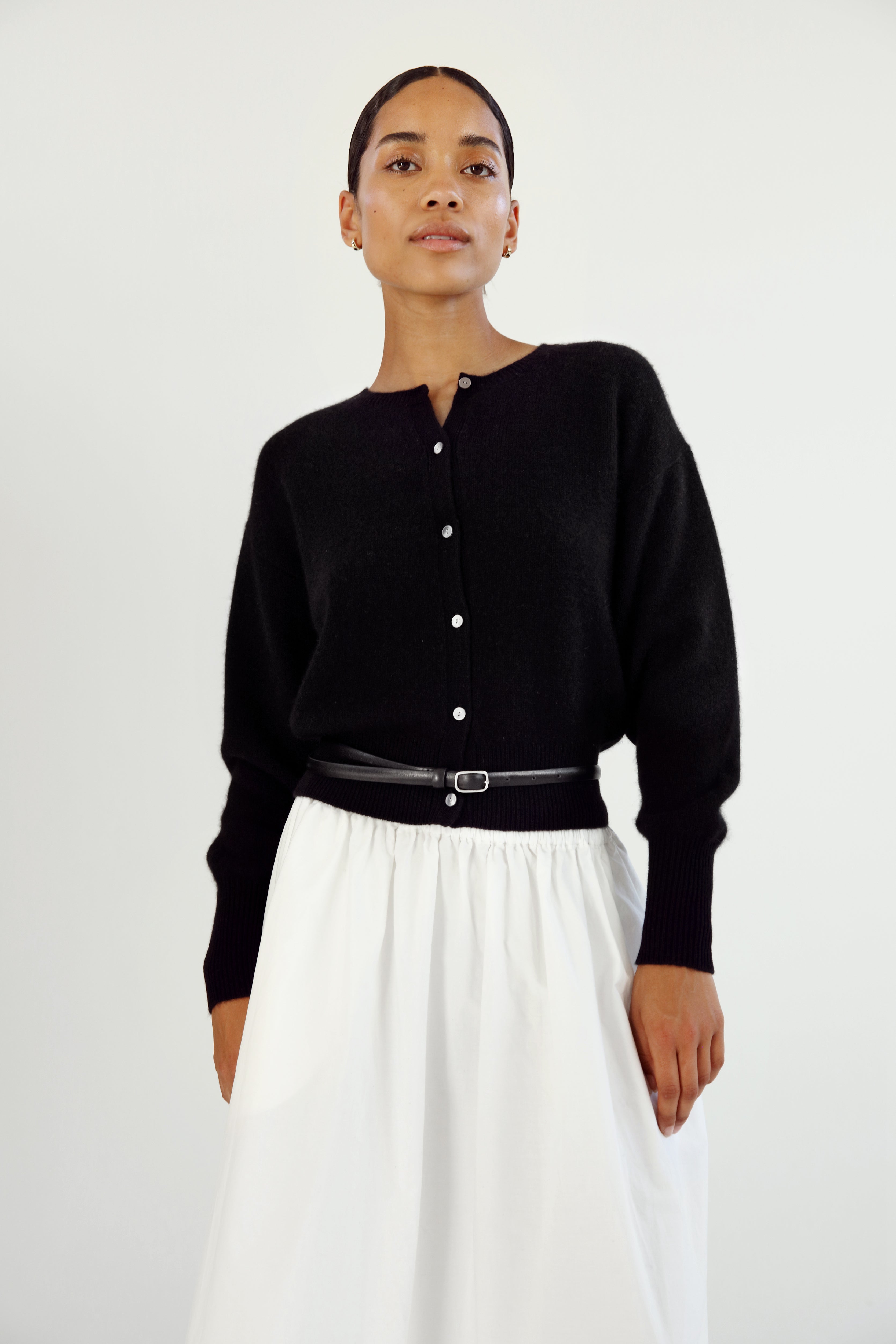 Coco Cardigan, black – ALMADA LABEL