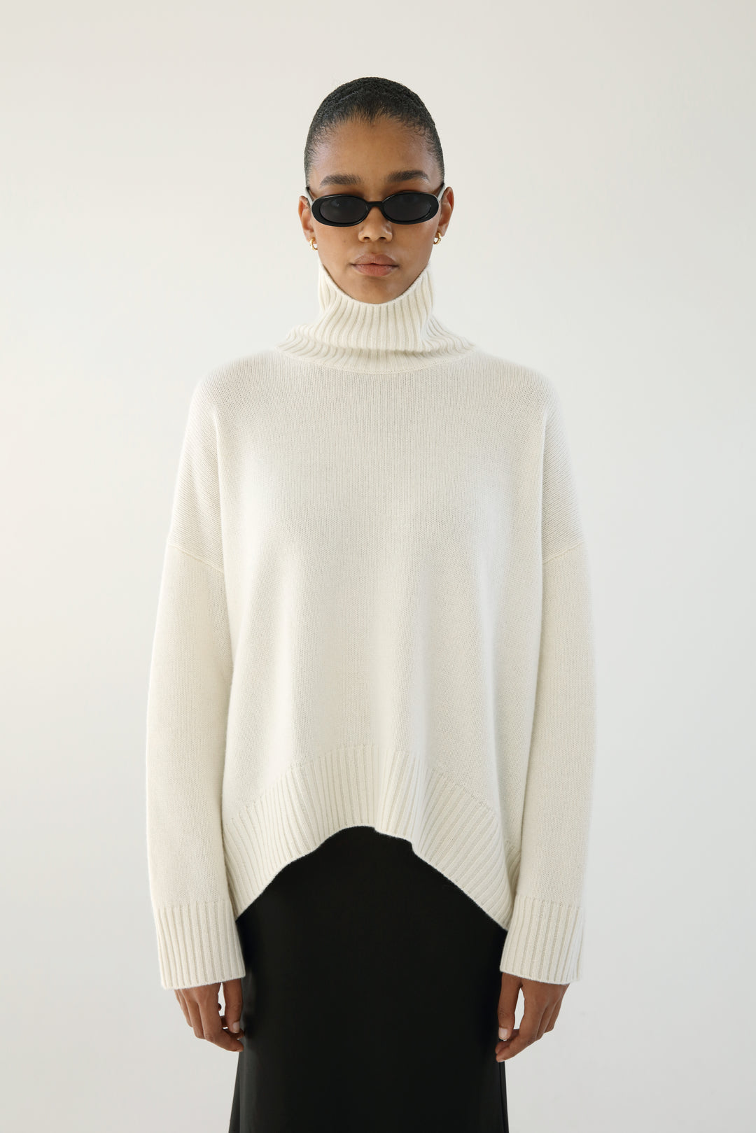 Kia Turtleneck Sweater, Cream – Almada Label