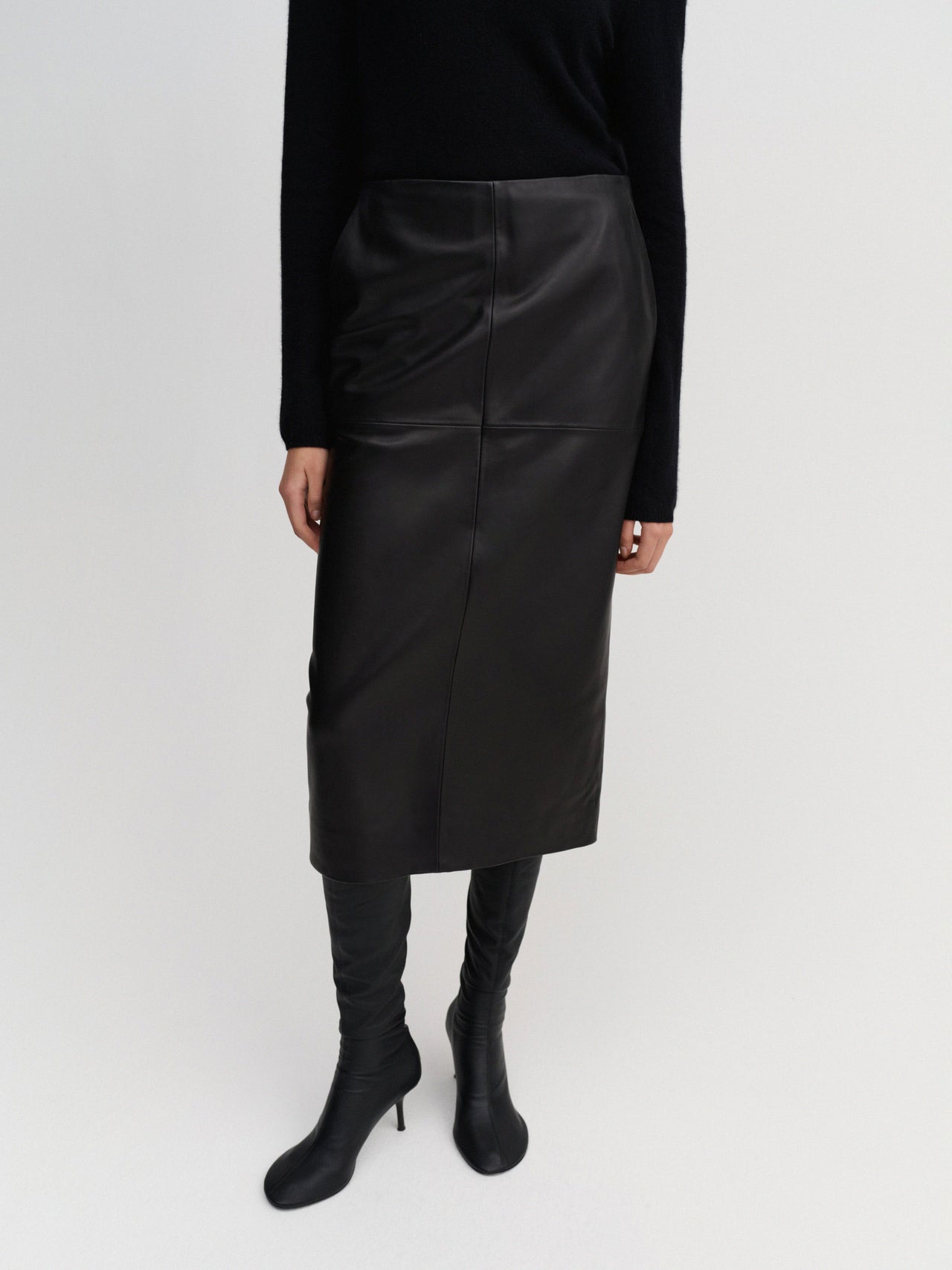 Birdy Leather Skirt, black – ALMADA LABEL