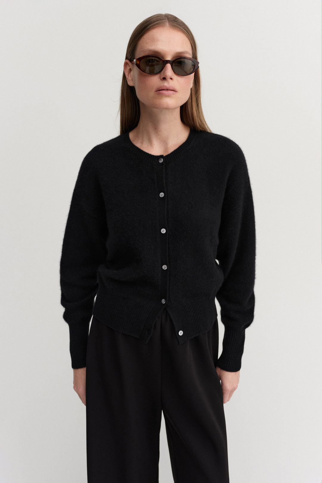 Coco Cardigan, black – ALMADA LABEL