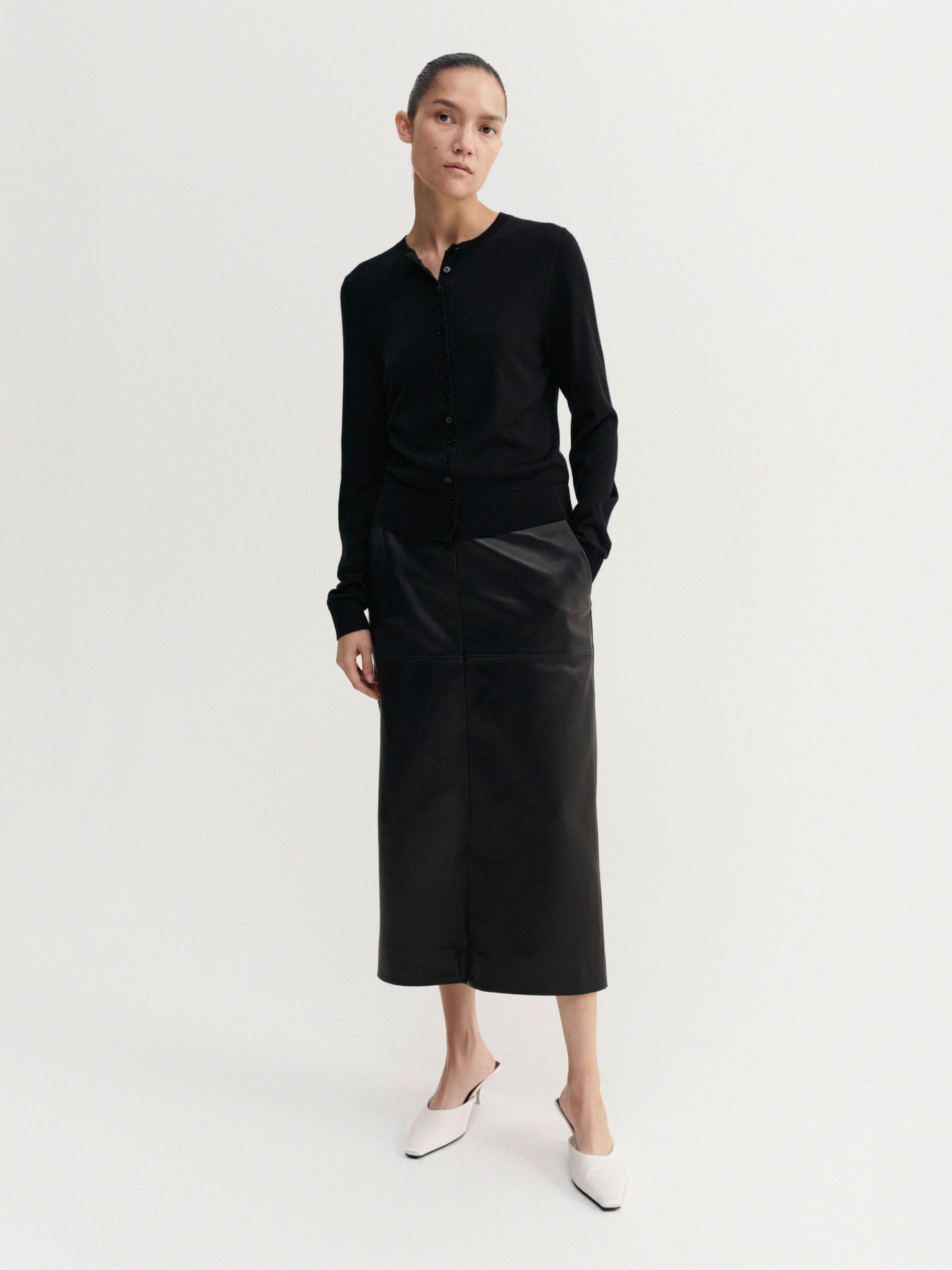 Hayla Cardigan, black – ALMADA LABEL